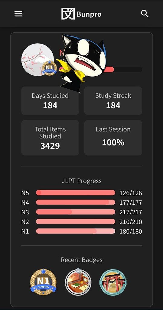 Finished N1! - Japanese - Bunpro Community